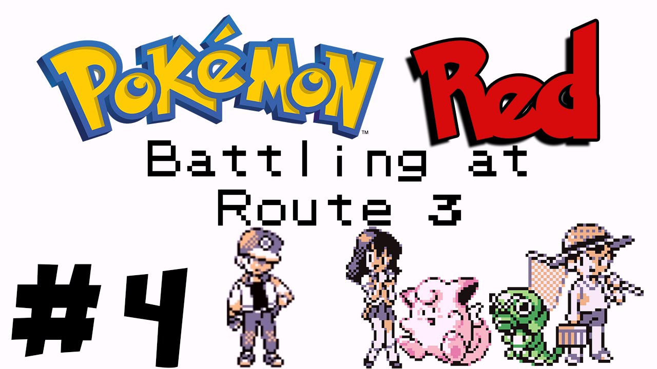 Pokémon Red - Episode 4 - Battling at Route 3 - YouTube