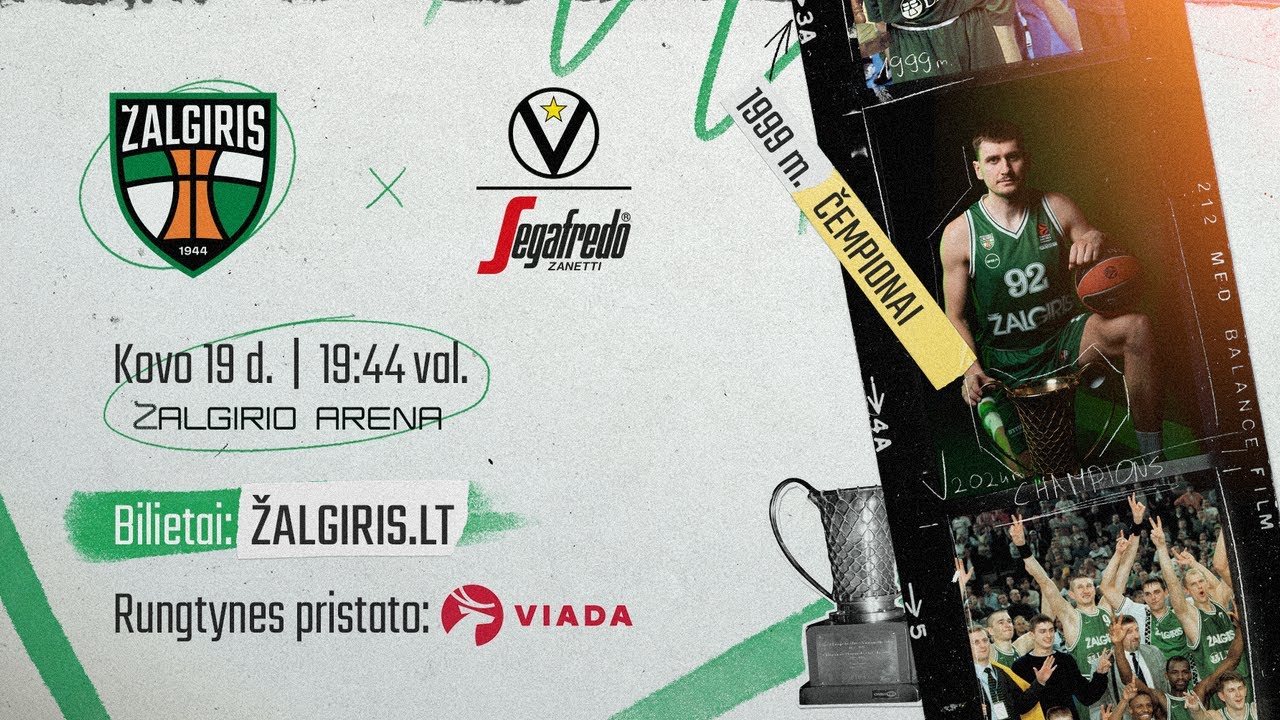 Kauno „Žalgiris“ – Bolonijos „Virtus“ | Kovo 19 d. | „Žalgirio“ arena ...