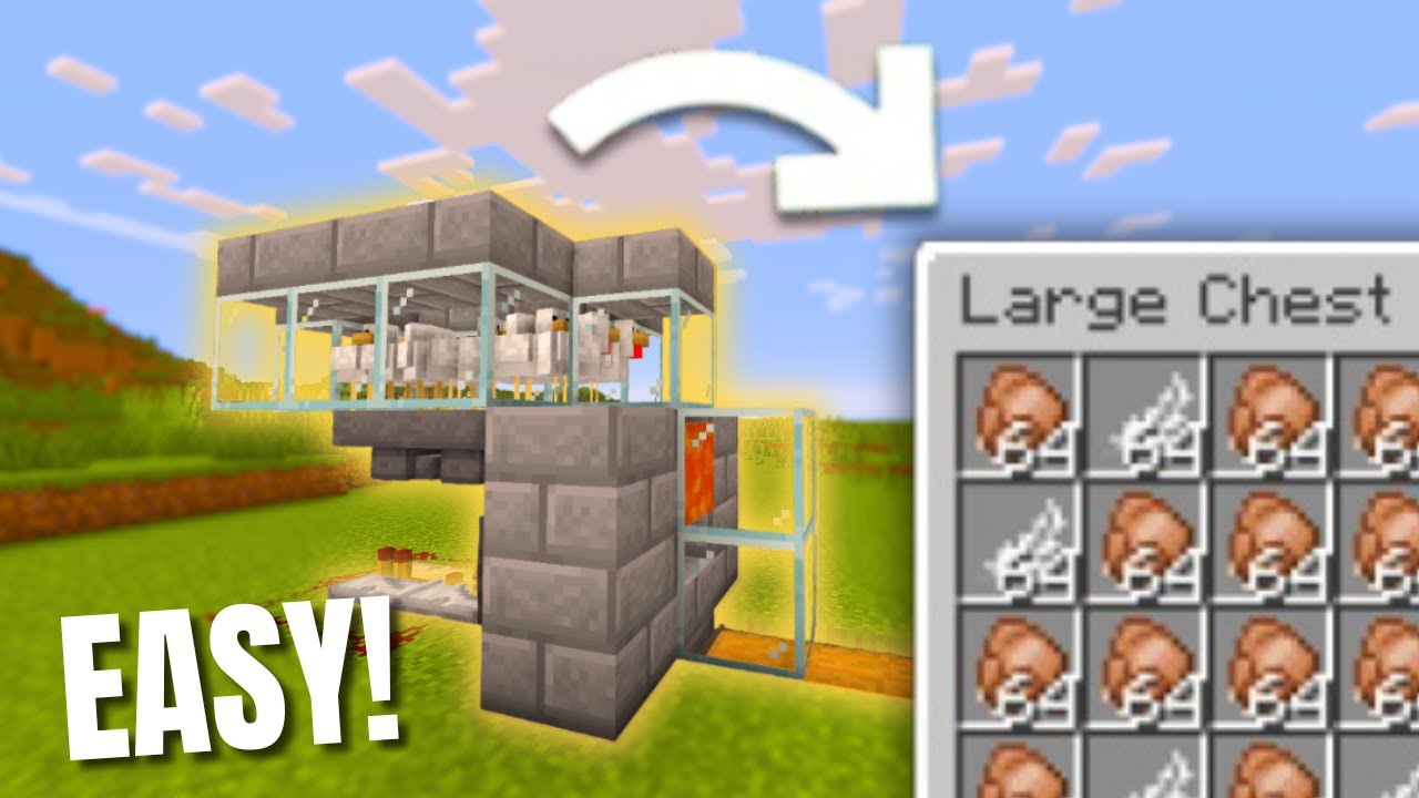 Best 1.21 Automatic Chicken Food Farm | Minecraft 1.21 Tutorial - YouTube