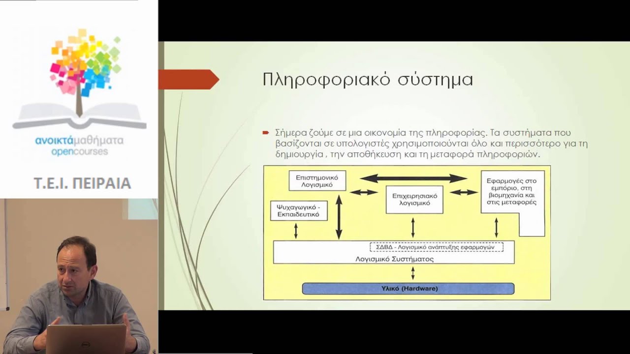 Ενότητα 1 - Εισαγωγή στα πληροφοριακά συστήματα (1) - YouTube