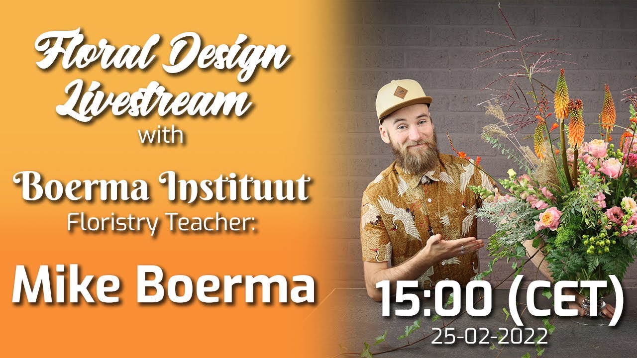 Live Flower Arranging Demonstration by Mike Boerma (Livestream #40 ...