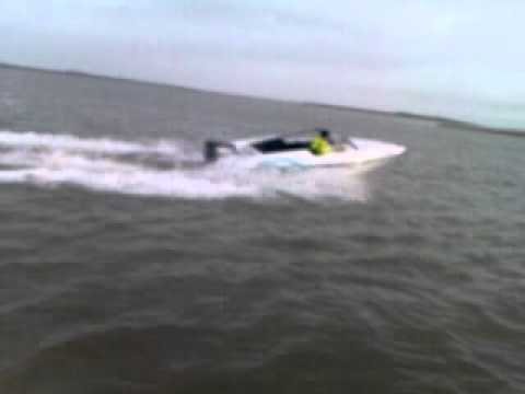 trying to wheelie my boat fail - YouTube
