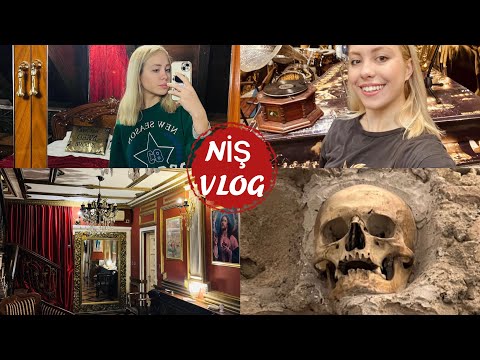 GERÇEK KELLE KULESİ ! niş/ sırbistan gotik bir otelde kalıyorum.