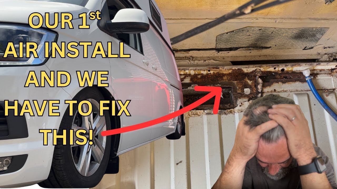 Our 1st Air Suspension install AND we end up welding a floor - YouTube