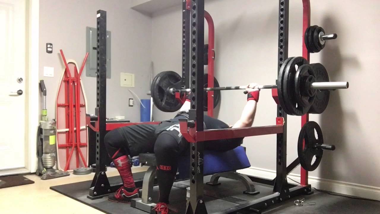 280 lbs x2 Raw Bench - YouTube