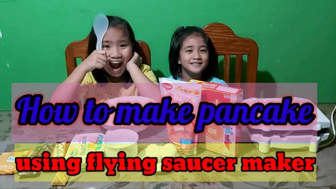How to make pancake using flying saucer maker - YouTube