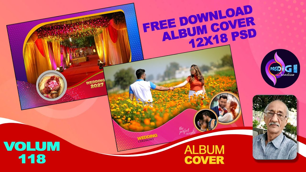 ALBUM COVER-12x18 | VOL-118| PASSWORD is in VIDEO |#PASDIGI Creation ...