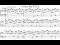 COLOUR MY WORLD for Flute, Piano ,Vocal /Sheet Music/Lyrics/Chords/Sing ...