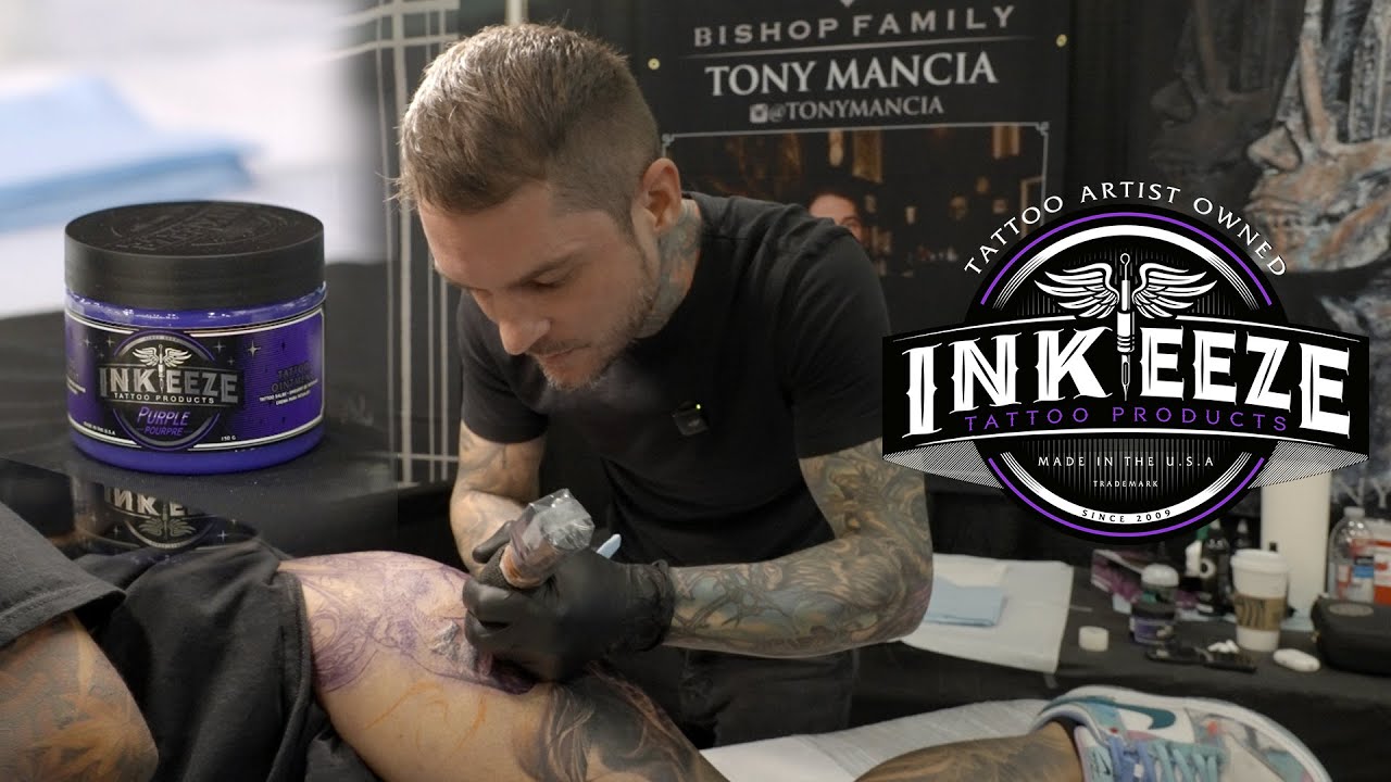 Tony Mancia trusts Purple Inkeeze Tattoo Ointment - YouTube
