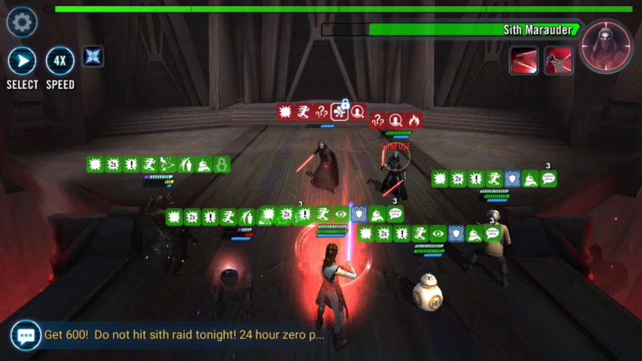 Heroic Sith Raid: C-3PO maiden voyage in Phase 1 P1 SWGOH - YouTube