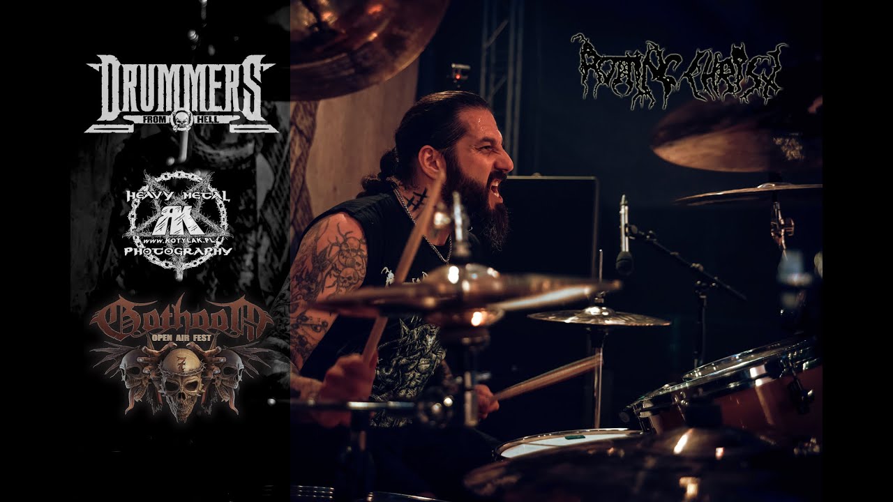 ROTTING CHRIST@Elthe Kyrie-Themis Tolis-Live in Slovakia 2016 (Drum Cam ...