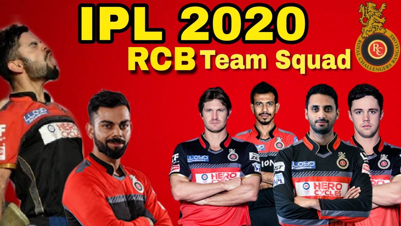IPL 2020: Ipl Season 13 | Royal Challengers Banglore team Squad 2020 ...