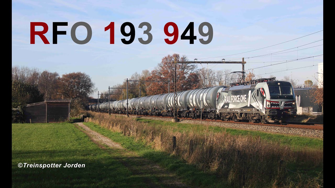 *Typhoon* RFO 193 949 met Ethanol-trein langs Barneveld! - YouTube