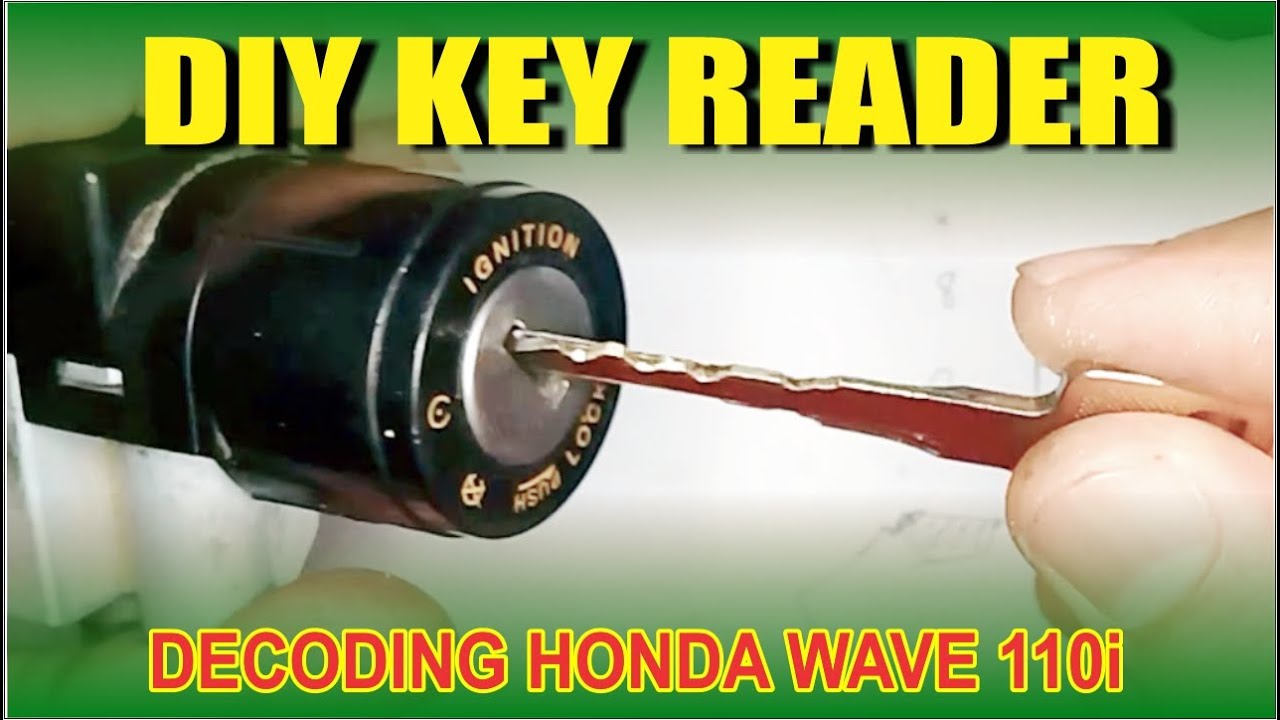 HONDA WAVE 110i LOST KEY REPLACEMENT VIA DIY KEY READER - YouTube