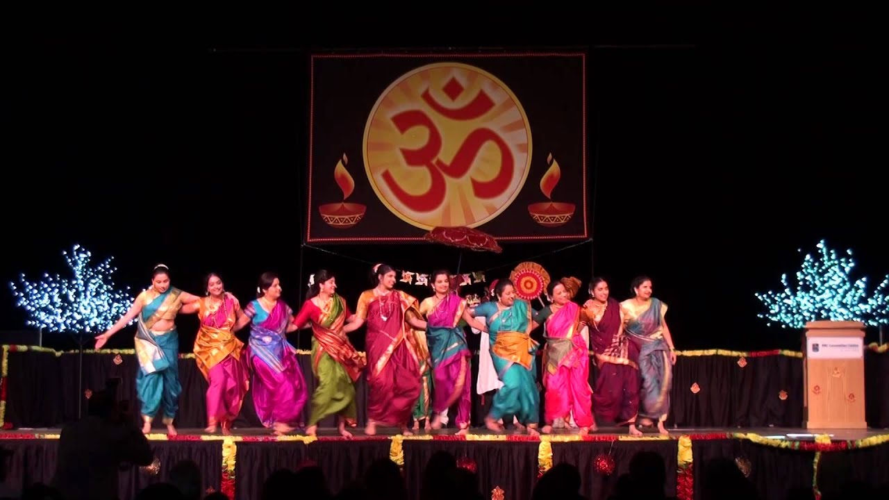 Lezim Dance by Marathi Mandal of Manitoba - 2015 - YouTube