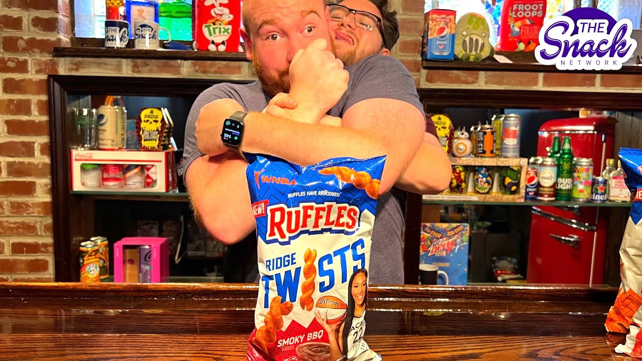 Are the New RUFFLES Ridge Twists Smoky BBQ GOOD or BAD?!? - YouTube