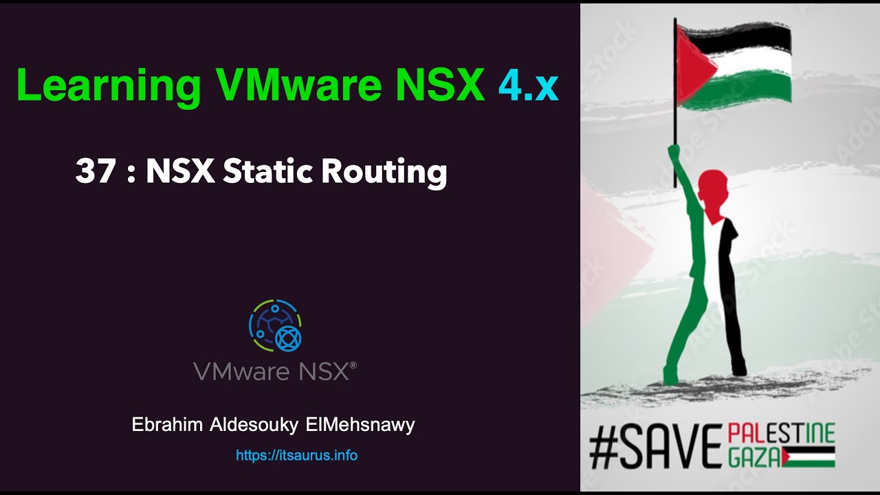 37 NSX Static Routing - YouTube