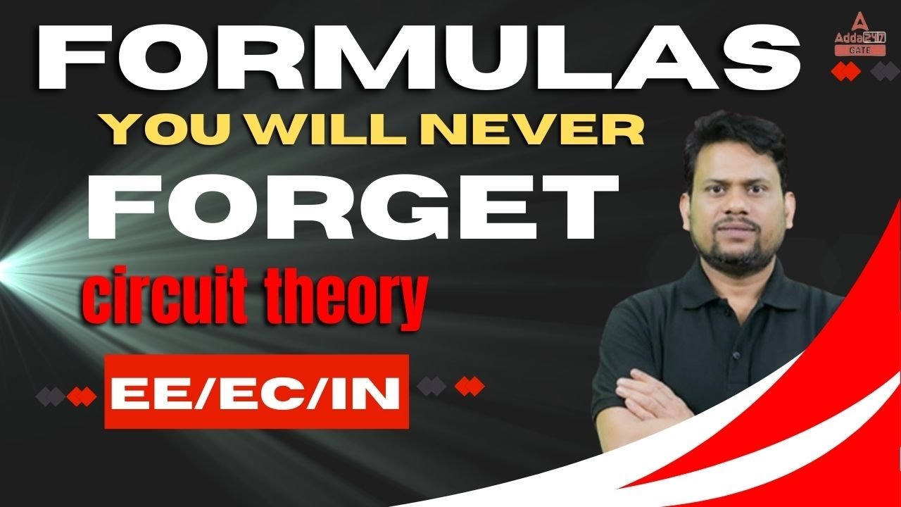 GATE 2023 Formula Session | #1 | GATE Circuit Theory | GATE Electrical ...