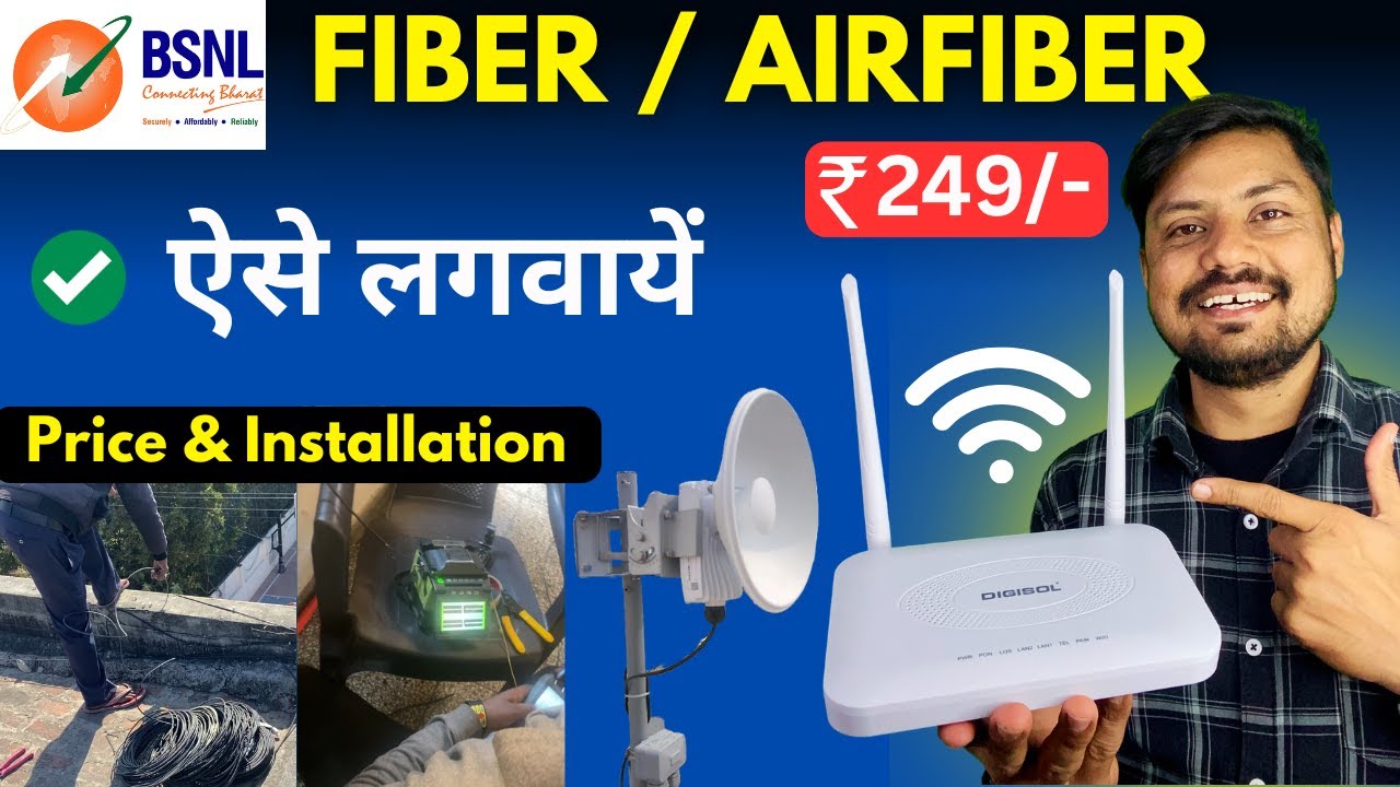 BSNL Bharat Fiber & Airfiber Plans 2025- Best Plan Only ₹249/Month ...