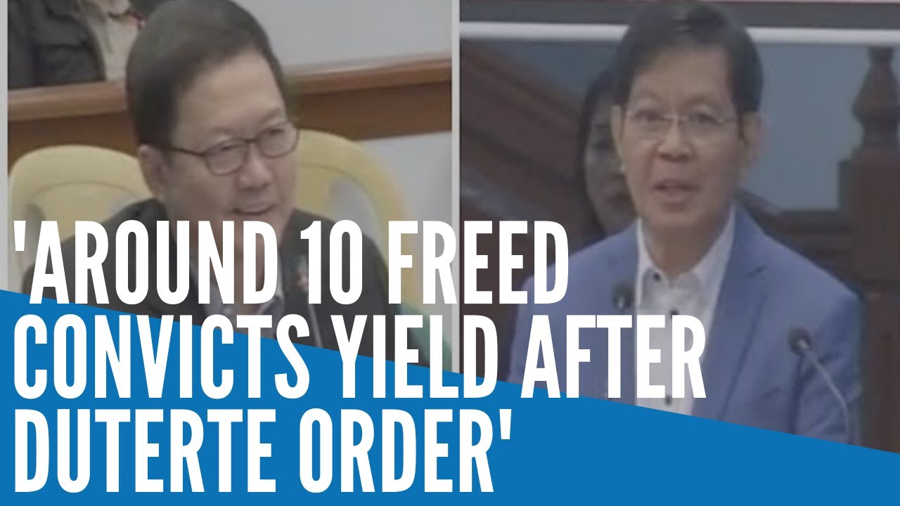 DOJ chief: Not more than 10 freed convicts surrendered after President ...