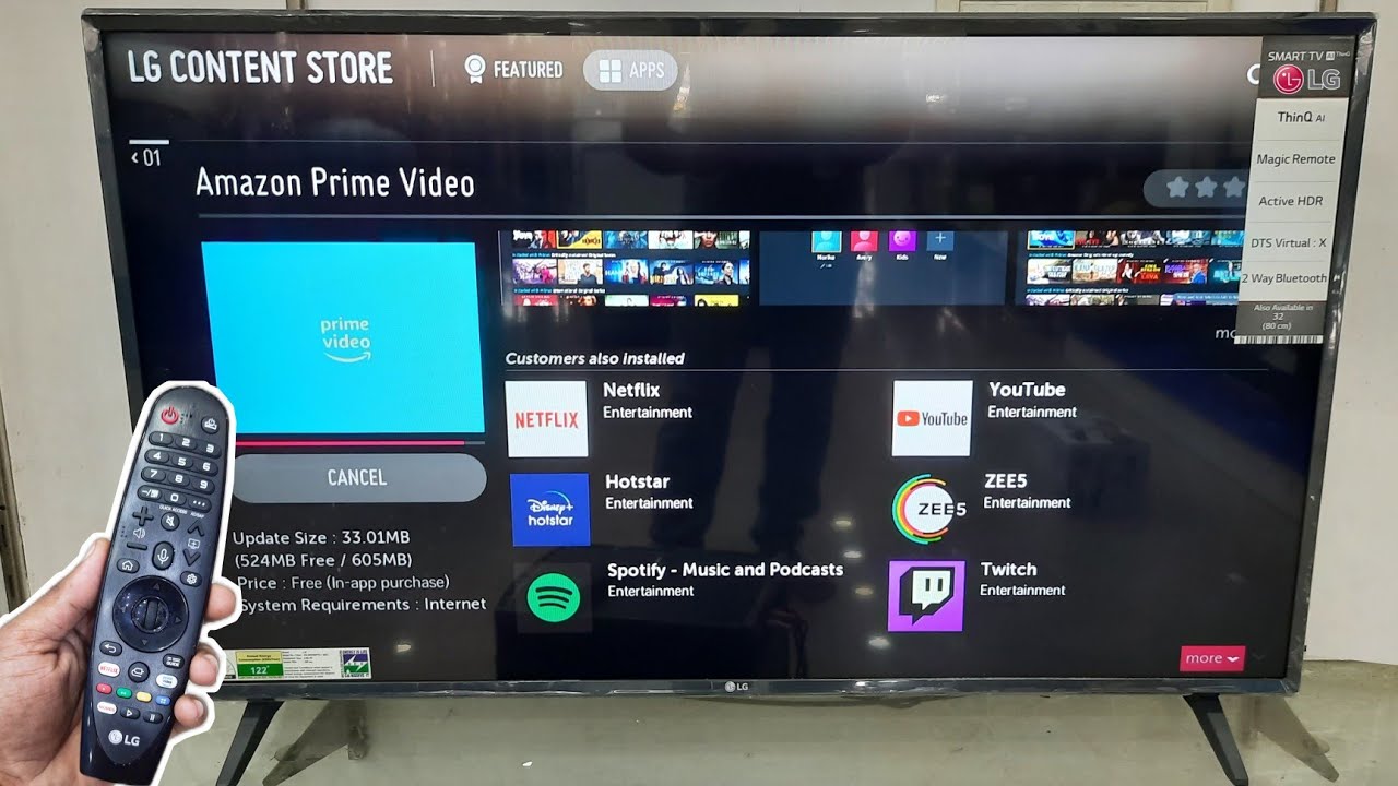 Lg 32 inch Smart Tv Complete Demo || With Magic Remote - YouTube
