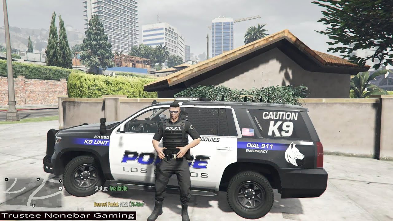 LSPD K9 - Large rolling shoot-outs, chases & more #shorts #gta5 - YouTube