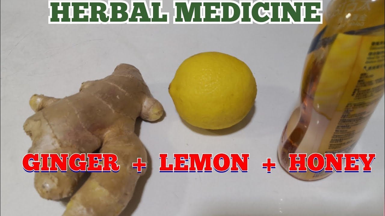 HERBAL MEDICINE||GINGER and LEMON||GOOD FOR THE THROAT||🍋 - YouTube