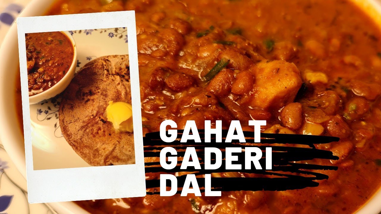 HOW TO MAKE GAHAT KI DAL (कुलथी दाल) WITH GADERI (TARO ROOT) RECIPE IN ...
