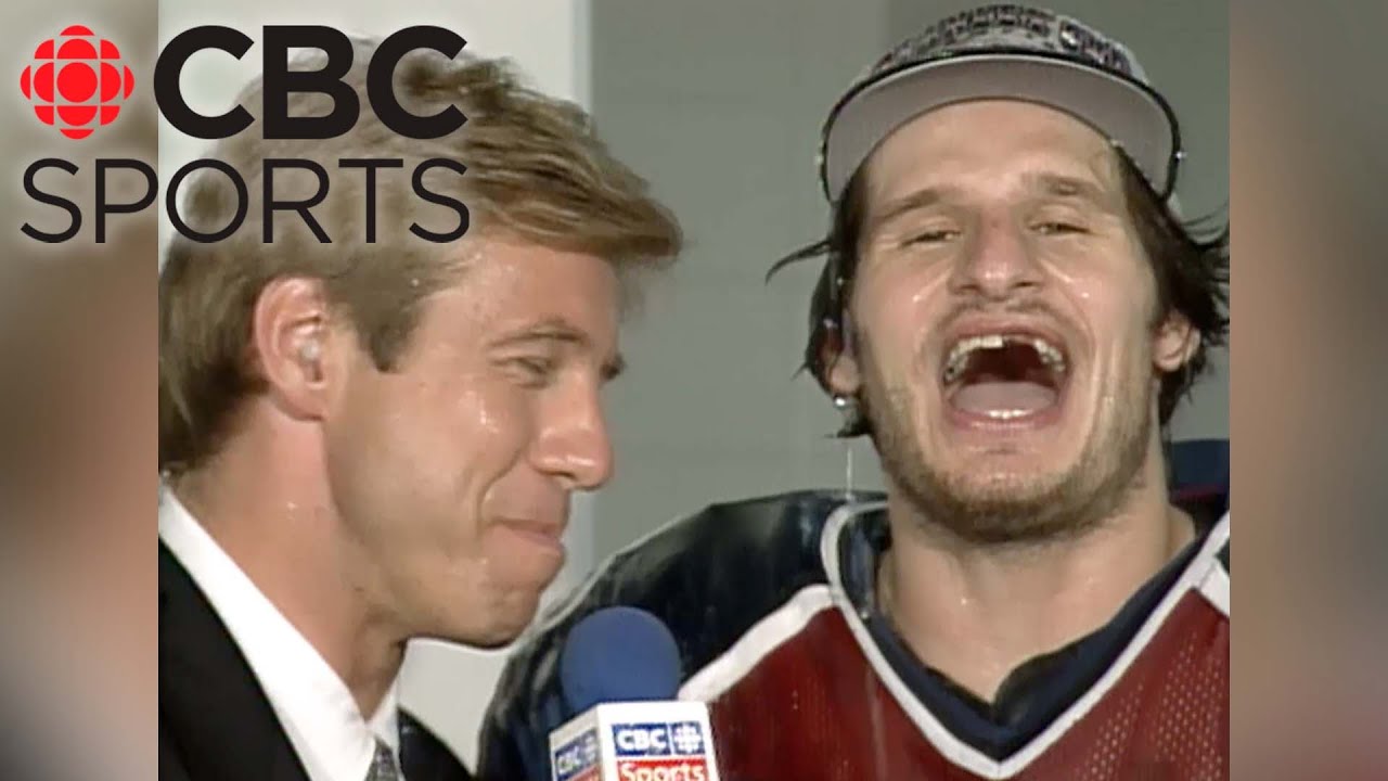 Patrick Roy, Mike Ricci & other Avalanche players talk to Hockey Night ...