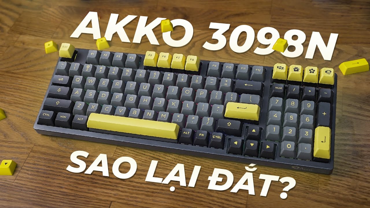 Bàn phím cơ tốt nhất của AKKO? Đánh giá AKKO 3098N BLACK GOLD (Hotswap ...