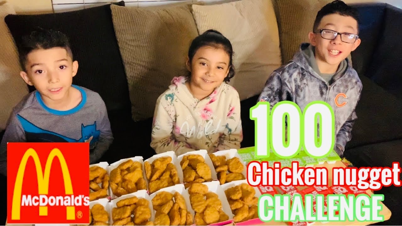 100 Chicken Nugget CHALLENGE 🍟 - YouTube