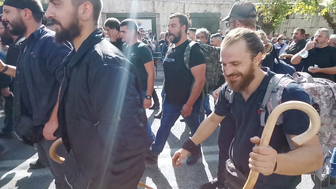 Σύνταγμα -Αγροτικές κινητοποιήσεις 5 Νοεμβρίου 2021 - Η στιγμή που ...