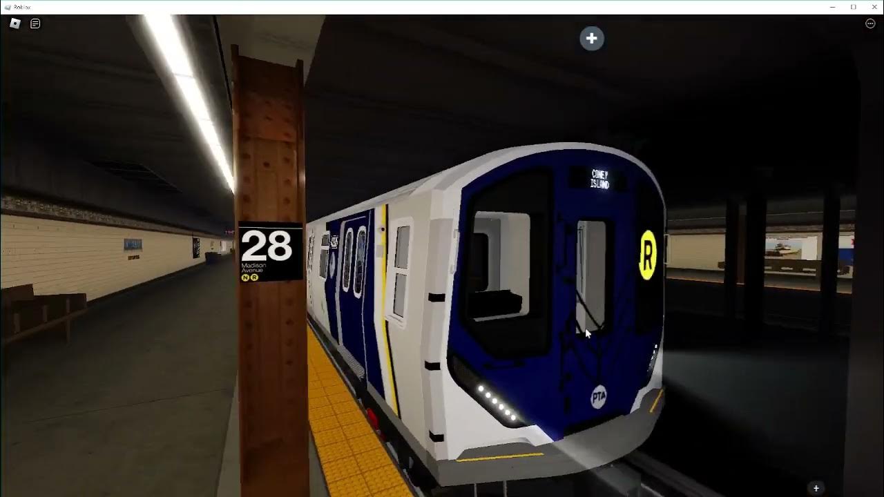 [Roblox PTA Callaghan Line] R143 (R) train with new wrap ride (and R211 (R) to Ridgeworth Island ...