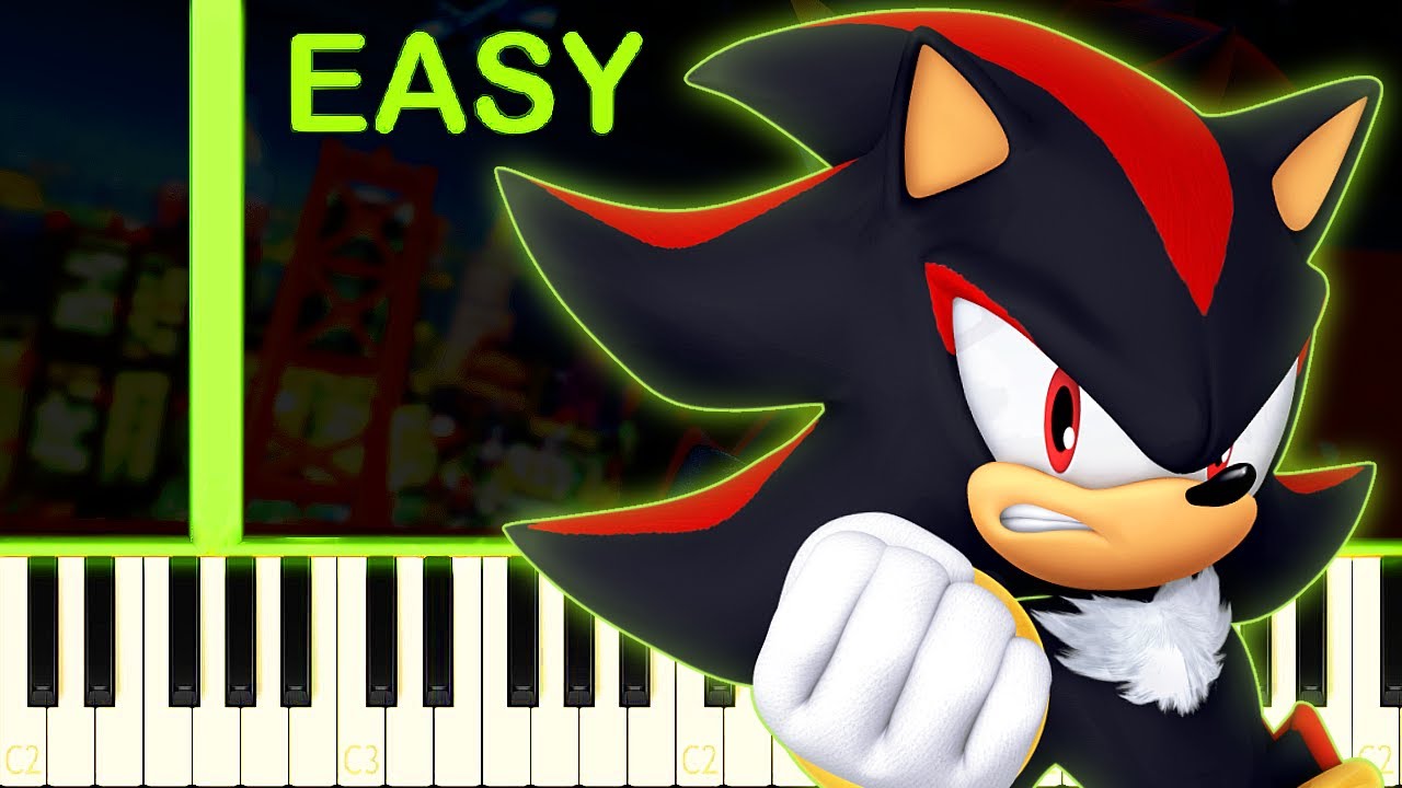 SHADOW THE HEDGEHOG THEME - EASY Piano Tutorial Chords - Chordify
