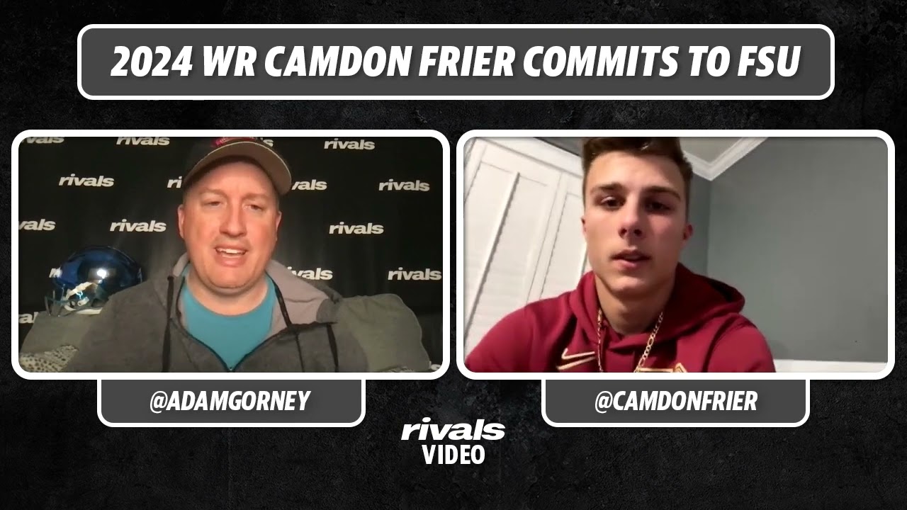 2024 WR Camdon Frier commits to Florida State - YouTube