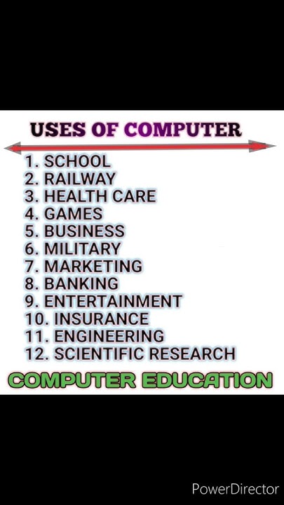 USES OF COMPUTER || COMPUTER KNOWLEDGE || #ComputerEducation - YouTube