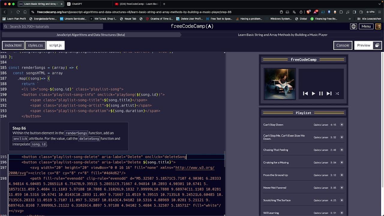 Freecodecamp Javascript Algorithms And Data Structures Beta
