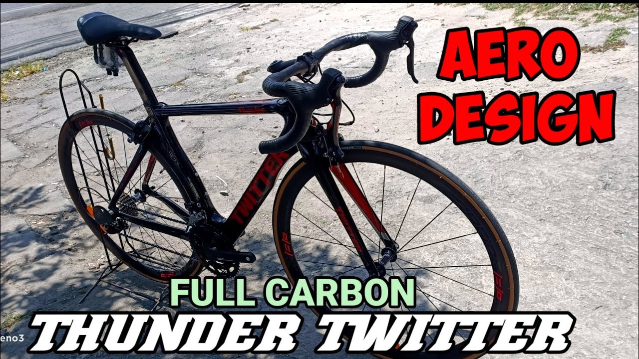 THUNDER TWITTER FULL CARBON ROAD BIKE - YouTube