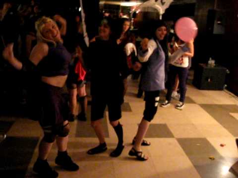 Cosplay in Belgrade, Ino, Sasuke, Temari and Hinata dancing ^_^