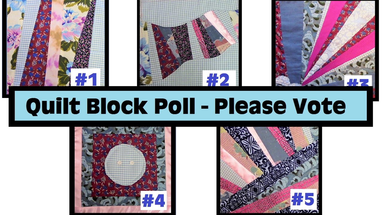 QUILT BLOCK POLL - Which Quilt Block is Your Favorite So Far? - YouTube