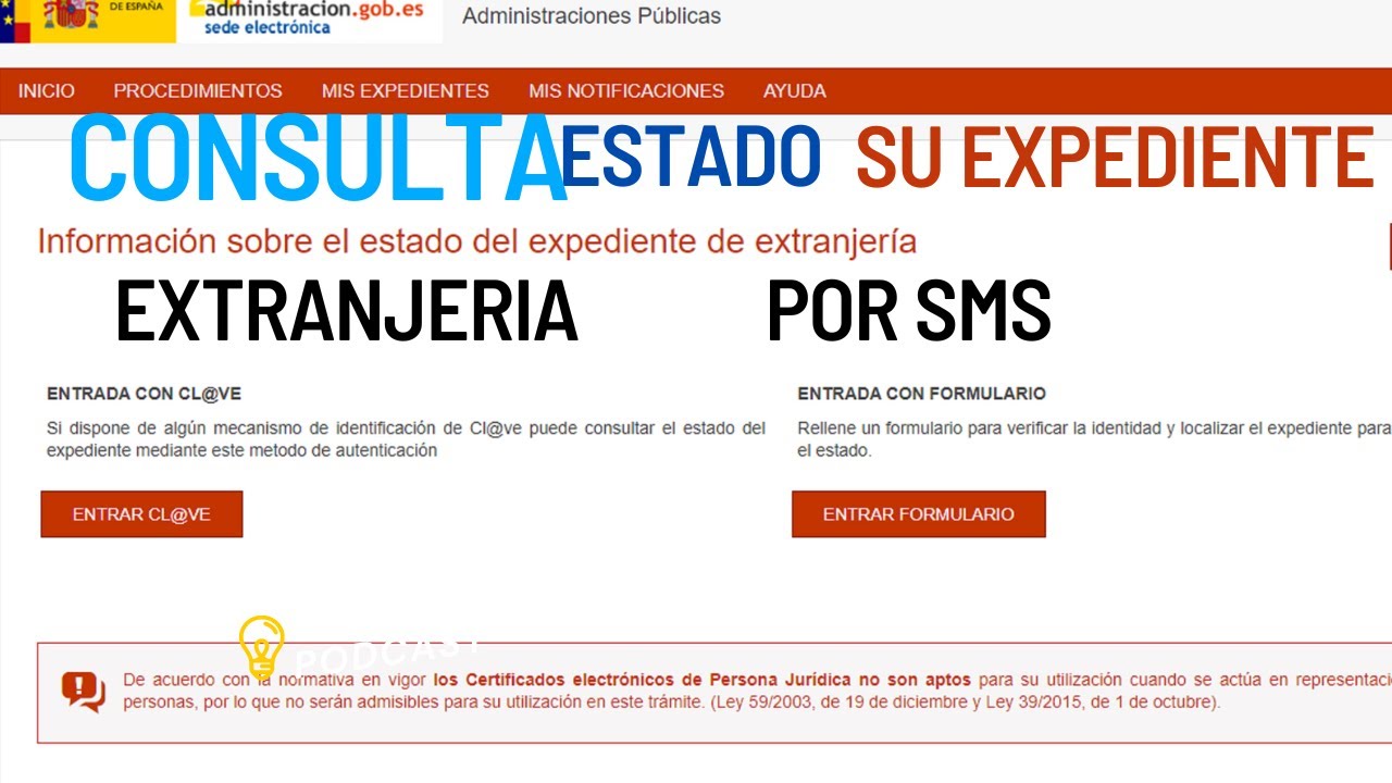 📱¿Cómo Consultar el ESTADO DEL EXPEDIENTE DE EXTRANJERÍA por Movil SMS? Fácil y Rápido. PARTE I ...