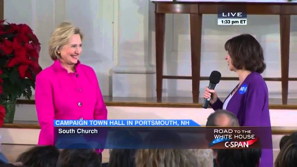 Brenda Bouchard Introduces Hillary Clinton at Town Hall, Portsmouth, NH ...