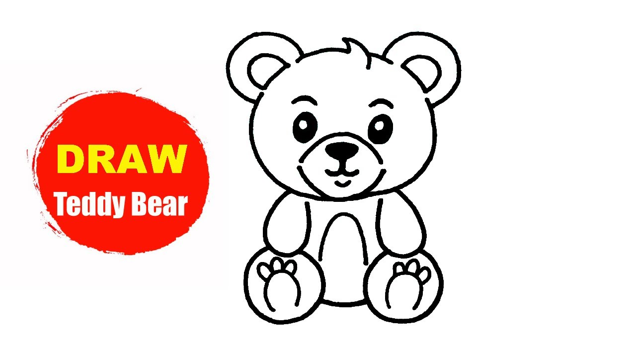 How To Draw Teddy Bear | Cute Teddy Bear Drawing Easy Step By Step ...