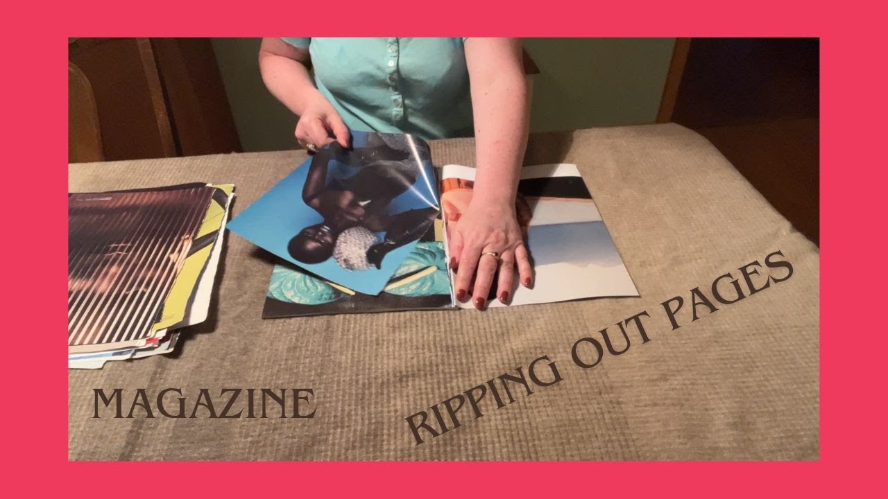 ASMR | Ripping out pages from a magazine | No talking - YouTube