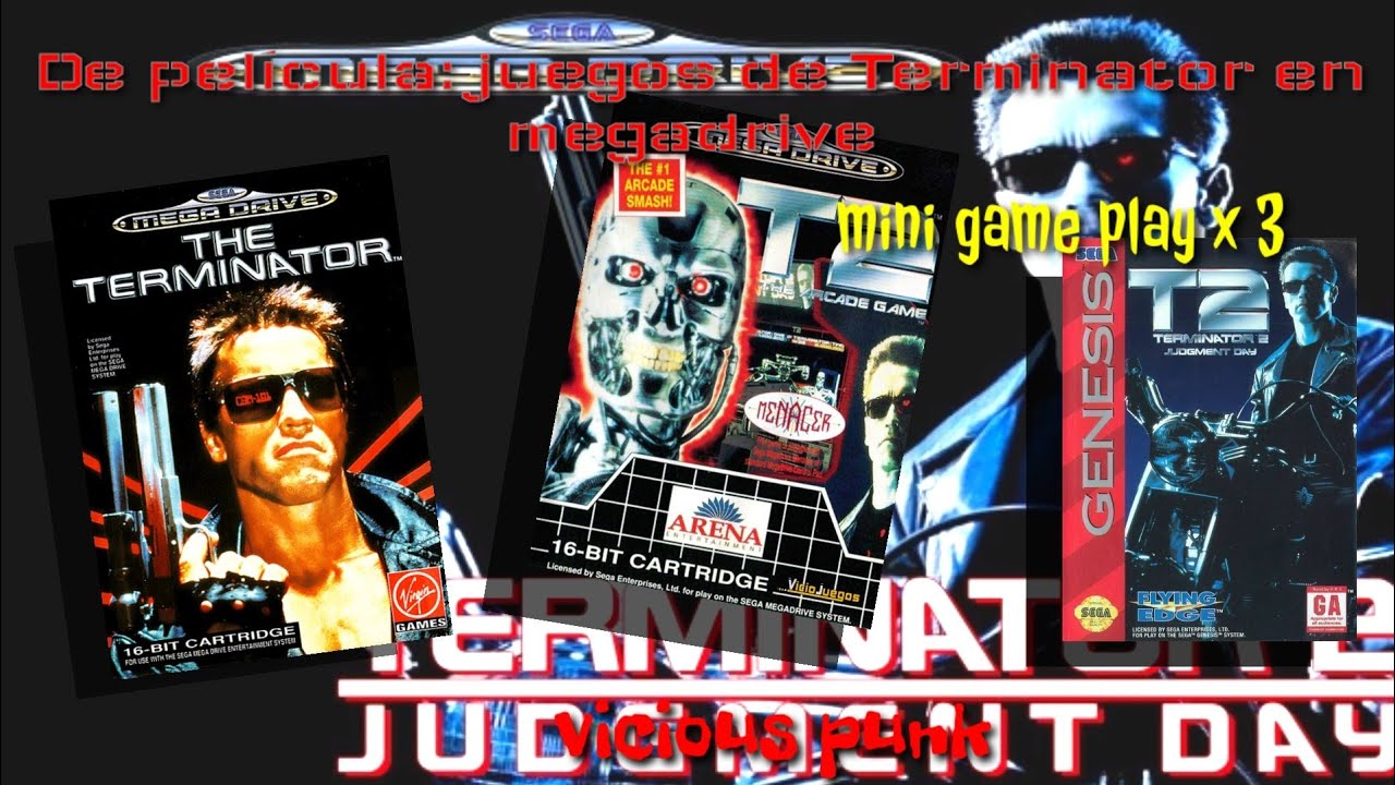 todos los juegos de Terminator de megadrive, retro game. - YouTube