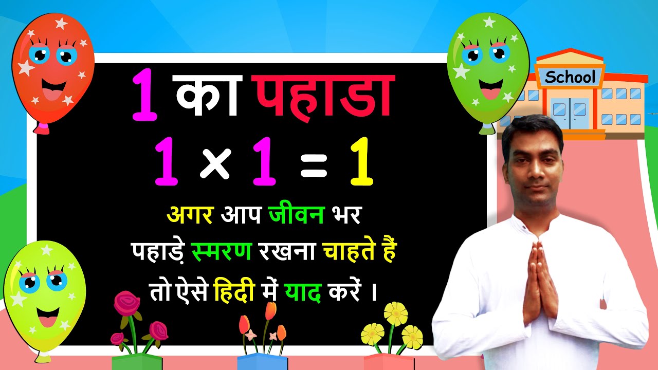 1 Se 20 Tak Pahade Se 1 Ka Pahada | 1 से 20 तक पहाड़े से 1 का पहाड़ा ...