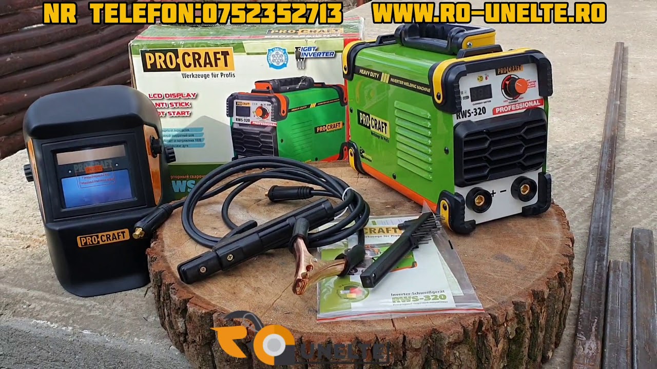 APARAT DE SUDURĂ PROCRAFT RWS-320 - YouTube