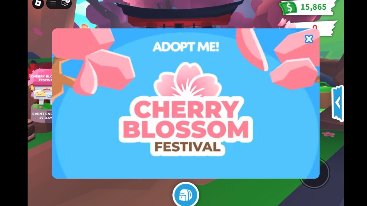 Cherry Blossom Update in Adopt Me Roblox - YouTube