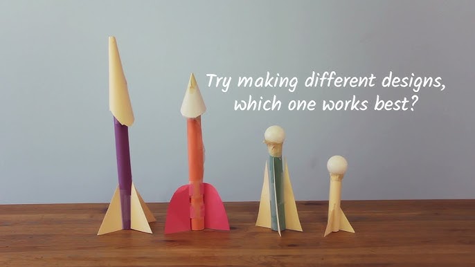 Paper Stomp Rocket Pattern Nasa