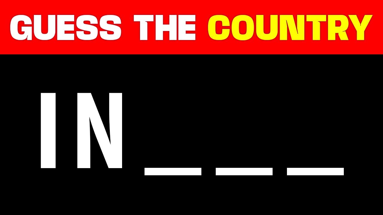 Guess The Country By First 2 Letters | Country Quiz - YouTube